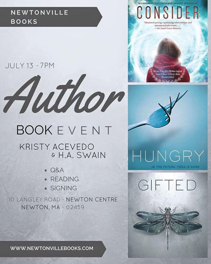 Authors Reading and Signing YA Novels 'Gifted', 'Consider', 'Hungry ...